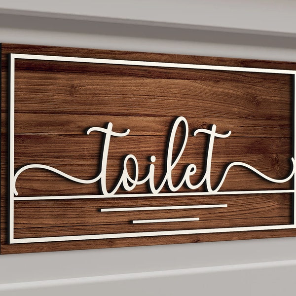 Toilet Door Sign - Etsy