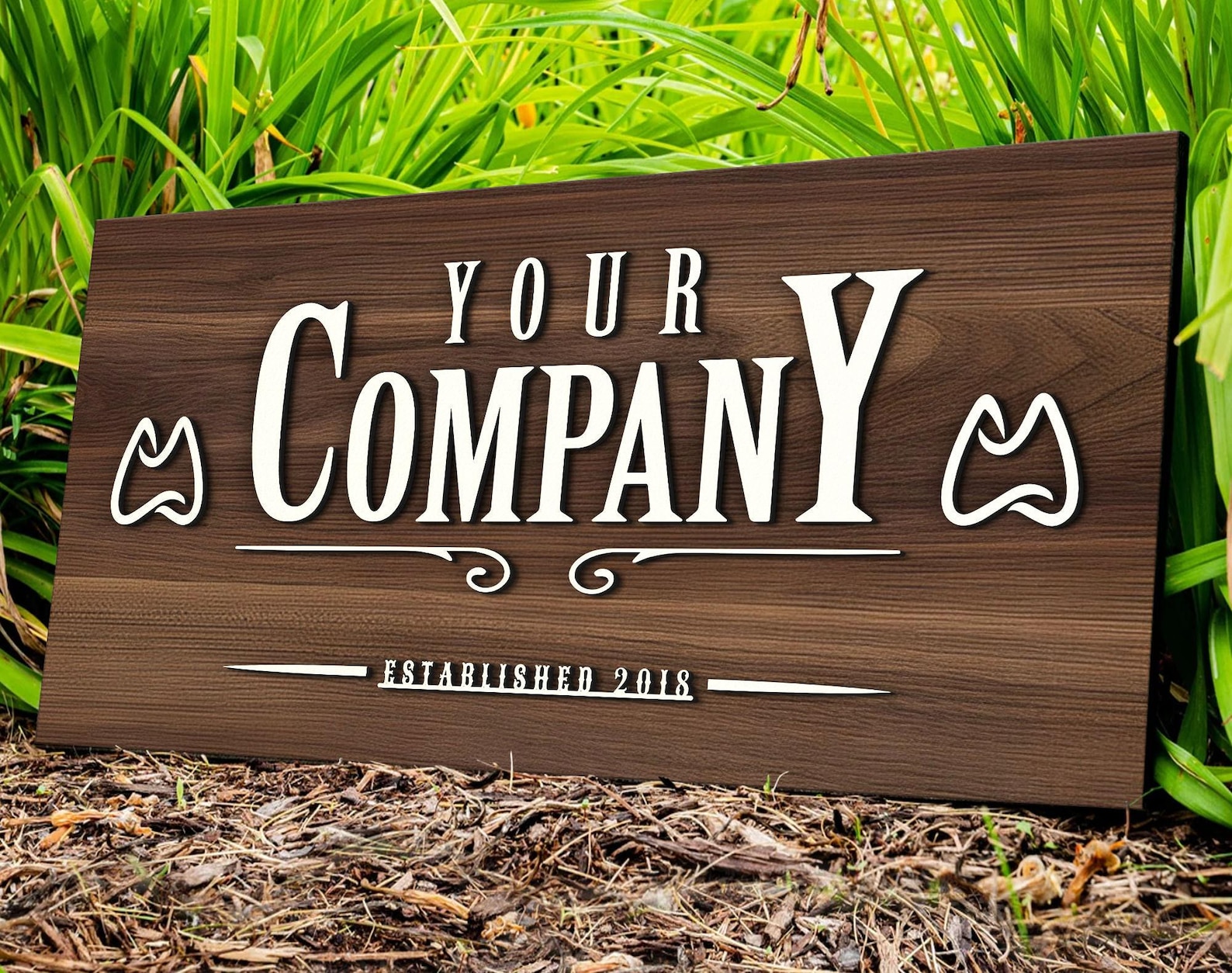 Personalized Wooden Logo Sign, Wooden Sign, Custom Wood Company Sign ...