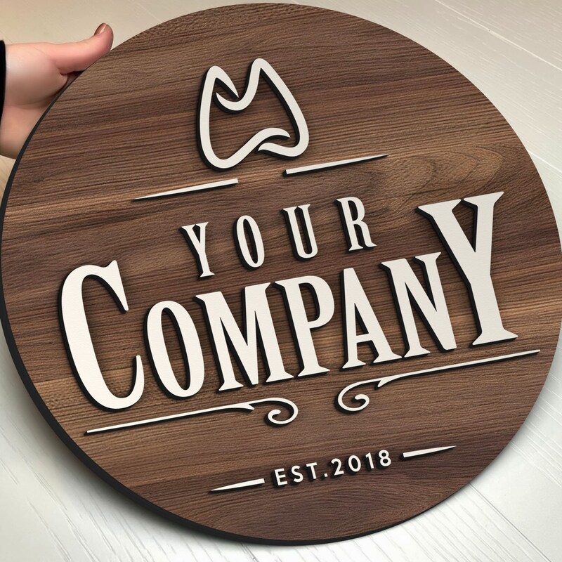 Wood Round Sign - Etsy