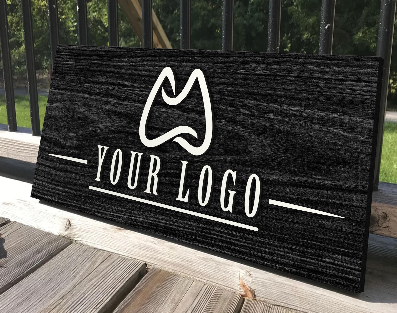 Personalized Wooden Logo Sign, Wooden Sign, Custom Wood Office Sign ...
