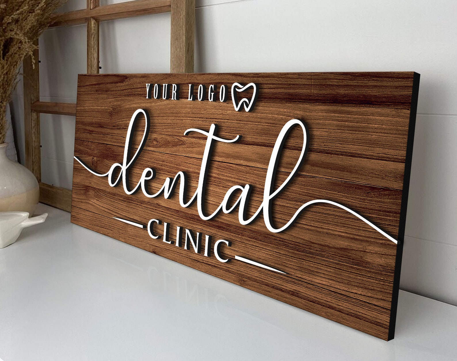 Personalized Wooden Logo Sign Wooden Sign Custom Wood Office - Etsy