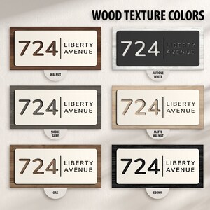 Personalized Wood House Number Sign, Custom Address Number Sign, Porch ...