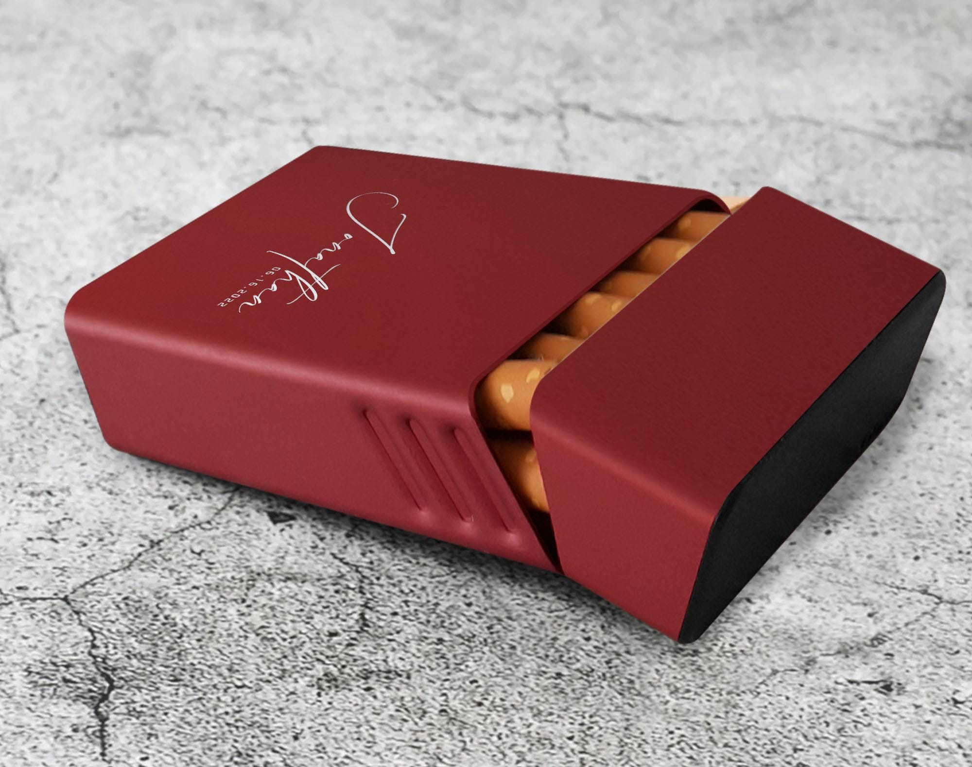 Personalized Laser Engraving Cigarette Holder, Cigarette Case Gift for ...