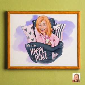 Personalized Caricature Portrait Drawing, Cartoon From Photo, Custom ...