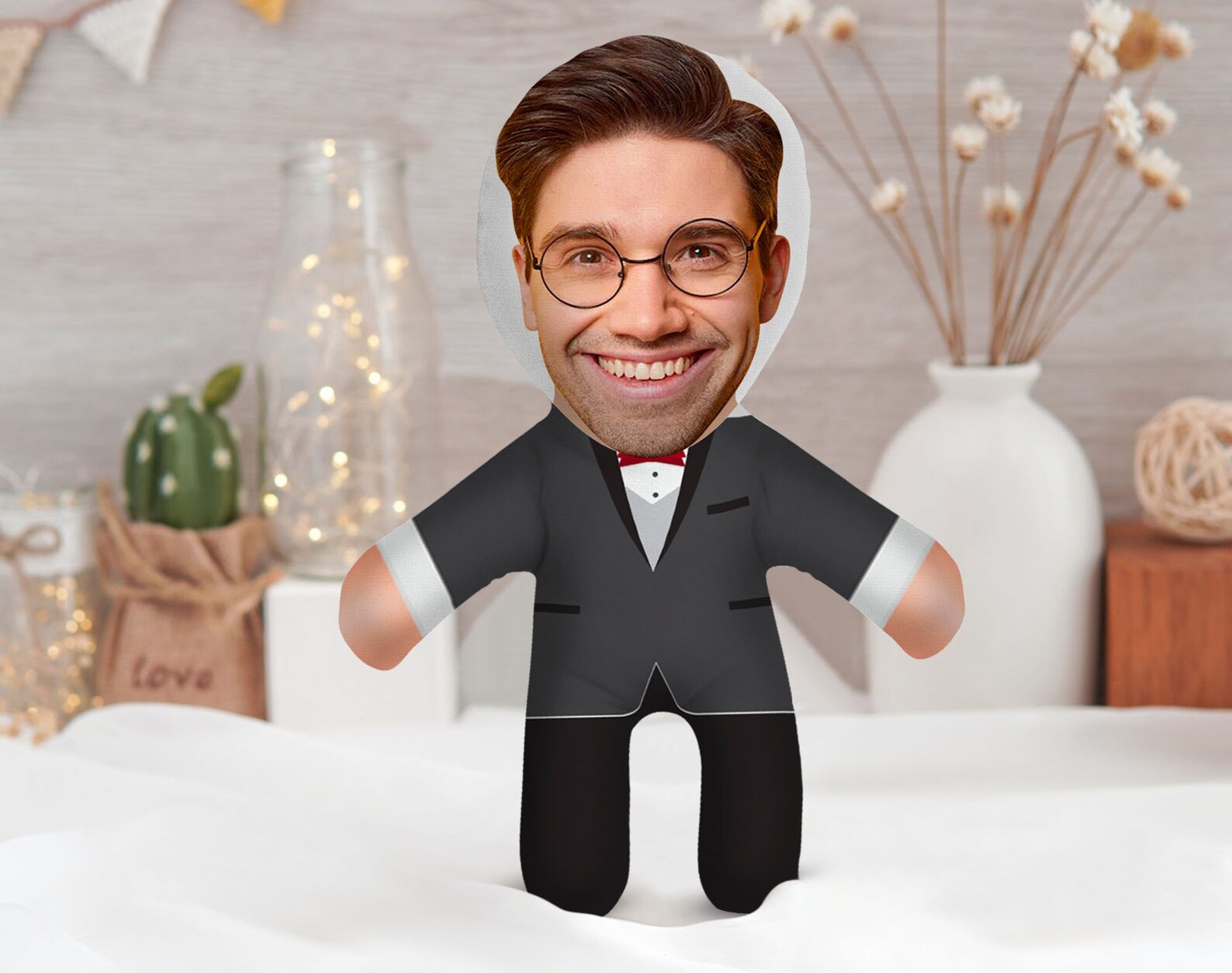 The Groom Personalized 3D Throw Face Pillow Customized Soft - Etsy