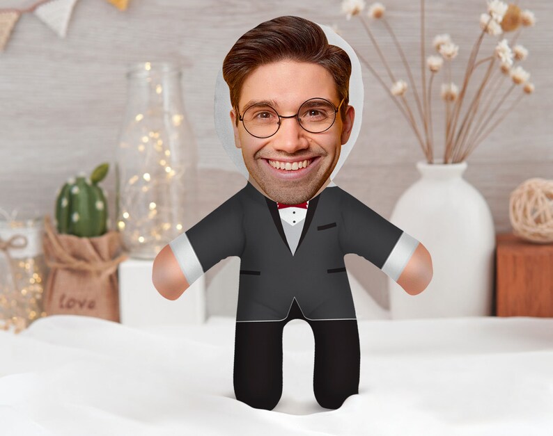 The Groom Personalized 3D Throw Face Pillow Customized Soft - Etsy