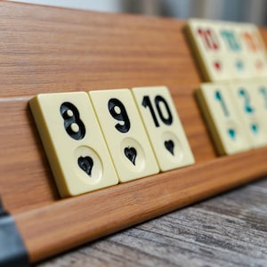 Personalized Embossed Gilded Mirror Okey Table Game, Family Game ...