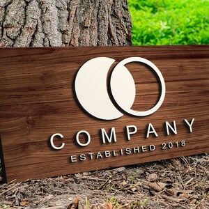 Personalized Wooden Logo Sign Wooden Sign Custom Wood - Etsy