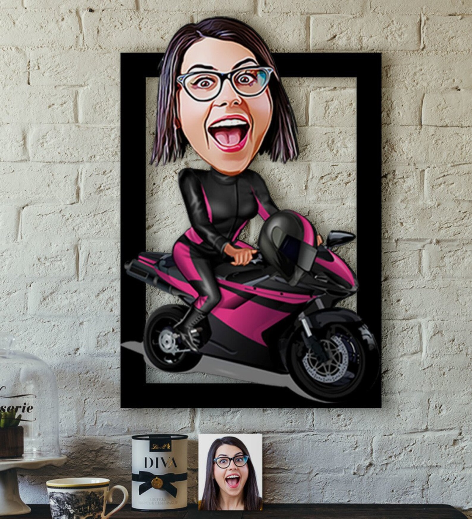Personalized Cartoon Custom 3d Painting Motorcycle 3d - Etsy