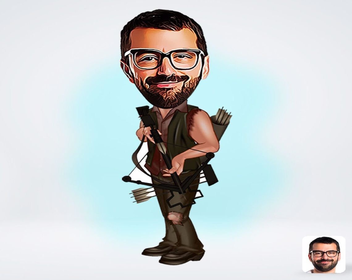 Male Archer Drawing