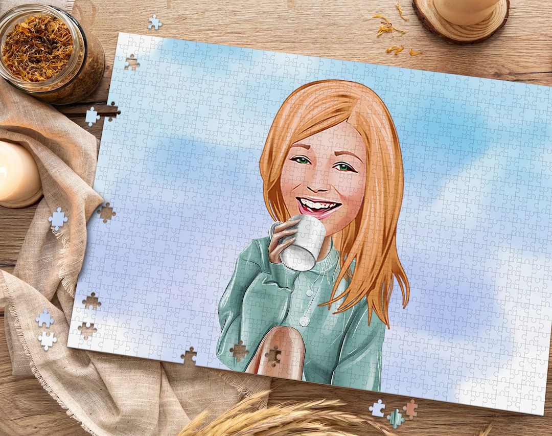 1000 Pieces Customizable Cartoon Portrait Jigsaw Puzzle, Custom Jigsaw ...