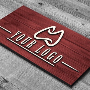 Personalized Wooden Logo Sign Wooden Sign Custom Wood - Etsy