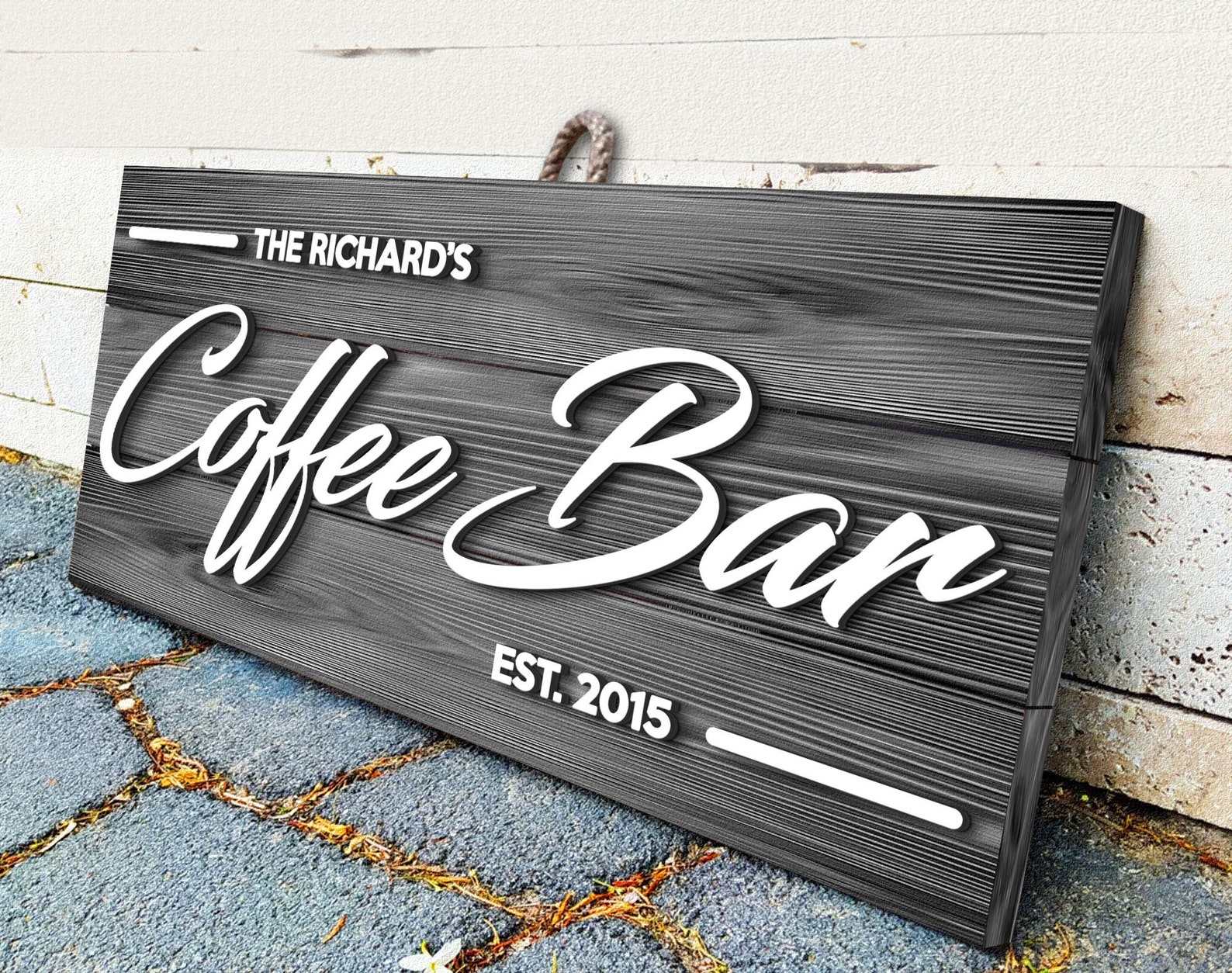 Custom Coffee Bar Sign Wood Sign Bar Decor Coffee Bar Wall - Etsy