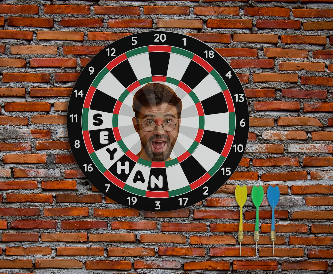 Personalized Photo and Name Entertainment 16 Inch 40cm Darts Play Set ...