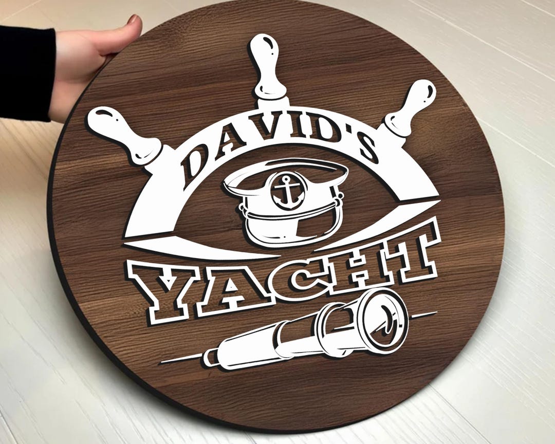 Personalized Name Sailor Sign, Housewarming Gift, Custom Sea Captain ...