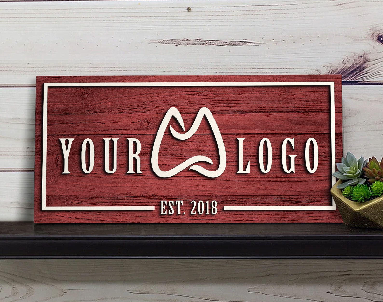 Personalized Wooden Logo Sign Wooden Sign Custom Wood - Etsy