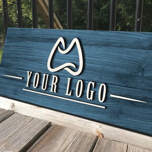Personalized Wooden Logo Sign Wooden Sign Custom Wood - Etsy