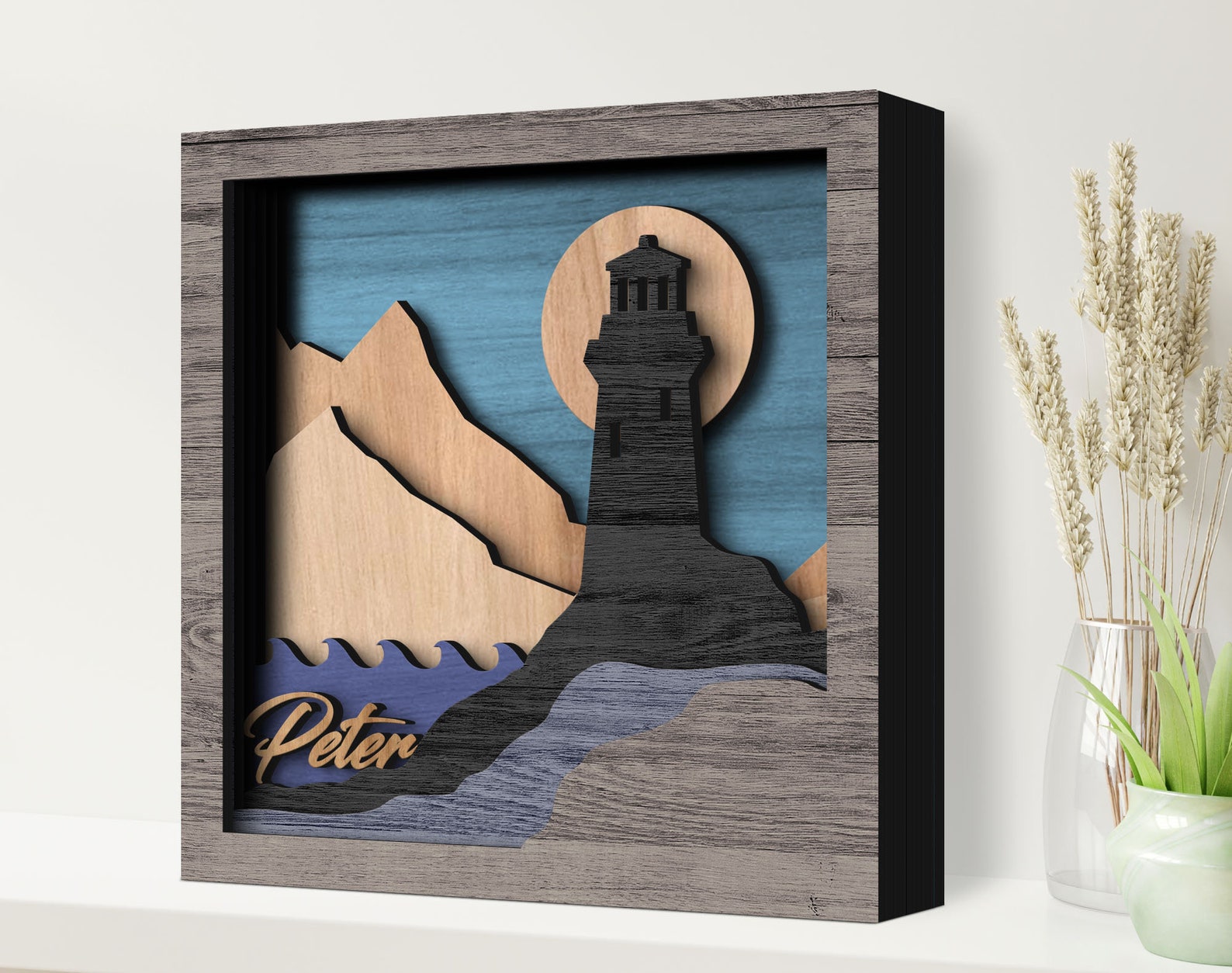 The Lighthouse Handcrafted Seven Layers Laser Cut 3D Wooden - Etsy