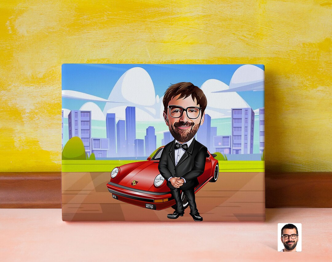 Personalized Boss Cartoon Drawing, Custom CEO Cartoon Drawing, Cartoon ...