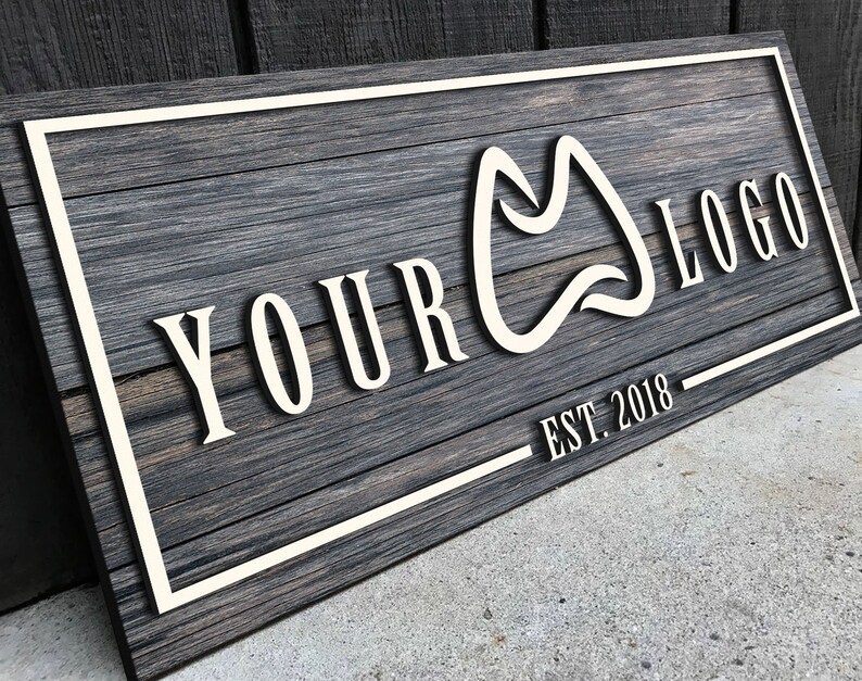 Personalized Wooden Logo Sign Wooden Sign Custom Wood - Etsy