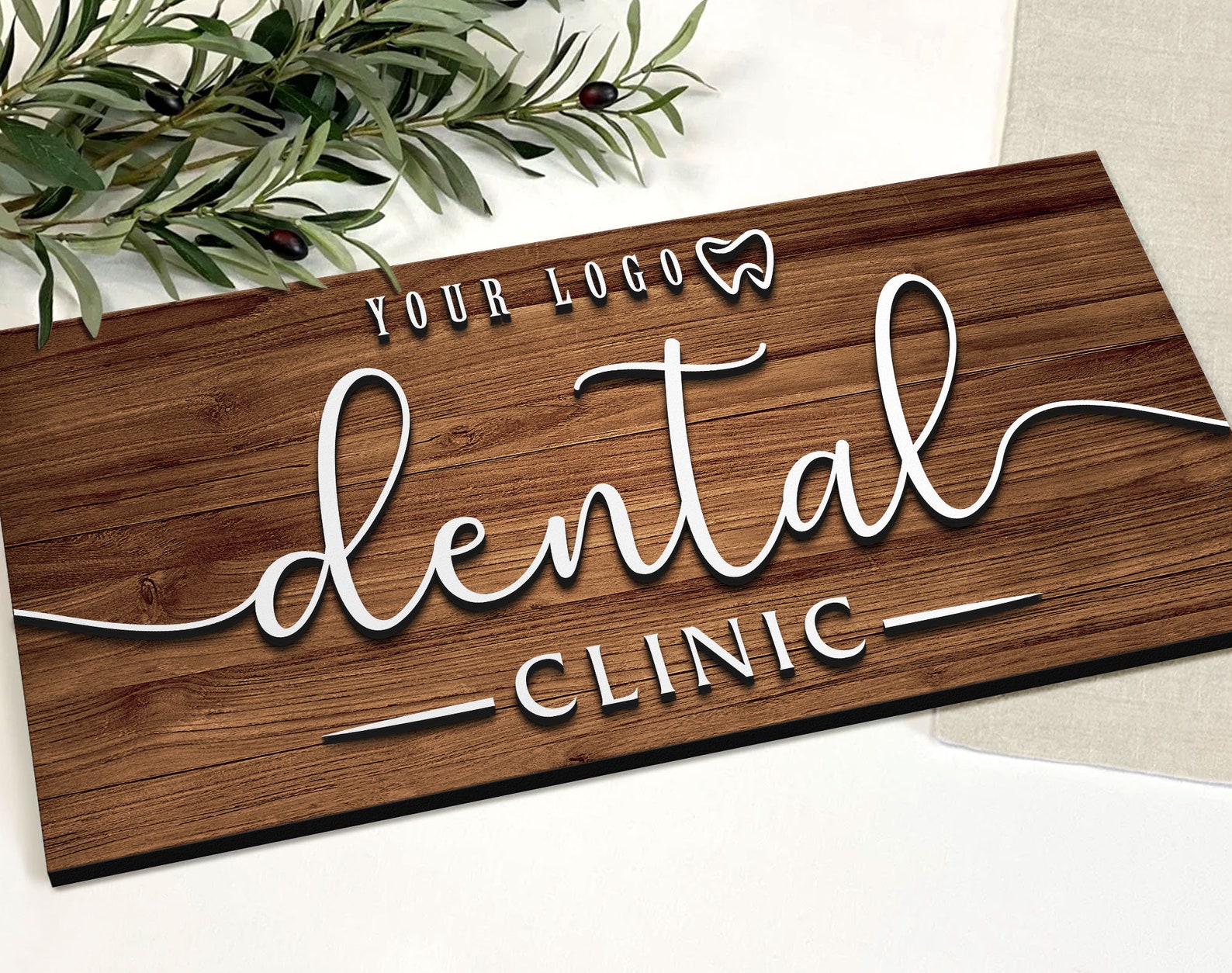 Personalized Wooden Logo Sign Wooden Sign Custom Wood Office - Etsy