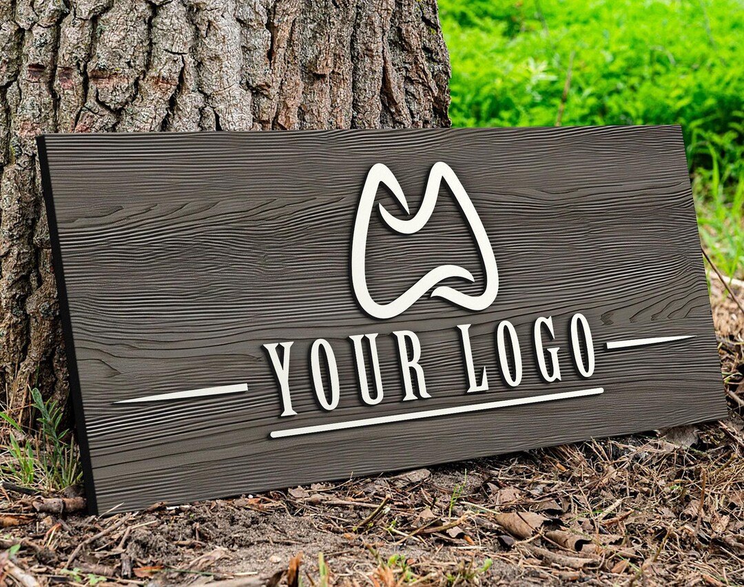 Personalized Wooden Logo Sign, Wooden Sign, Custom Wood Company Sign ...