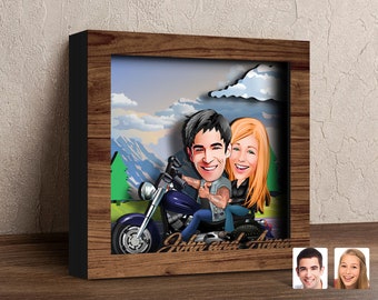 Motorcycle Shadow Box - Etsy