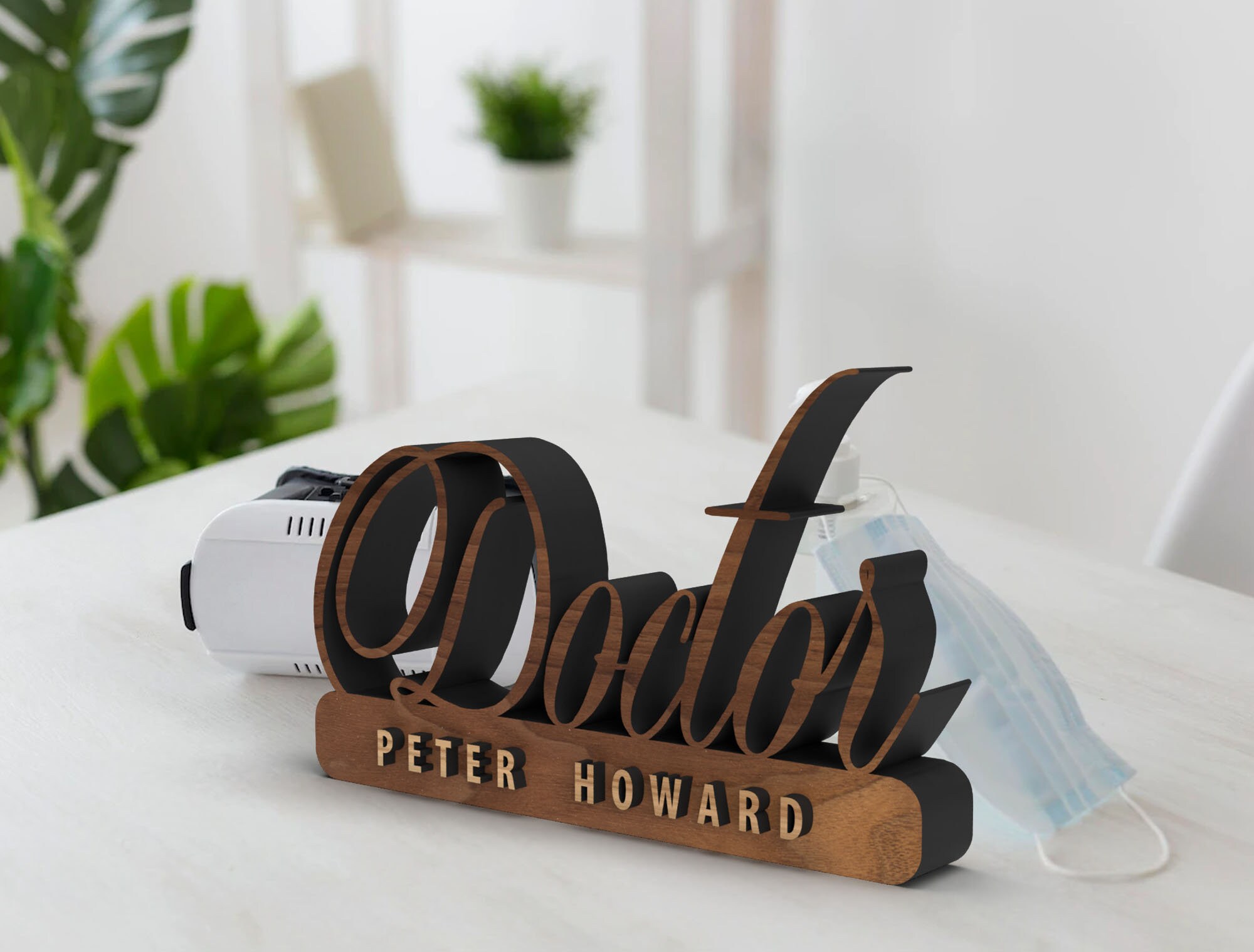Personalized Handcrafted 3D Wooden Desk Name Plate Custom 3D - Etsy