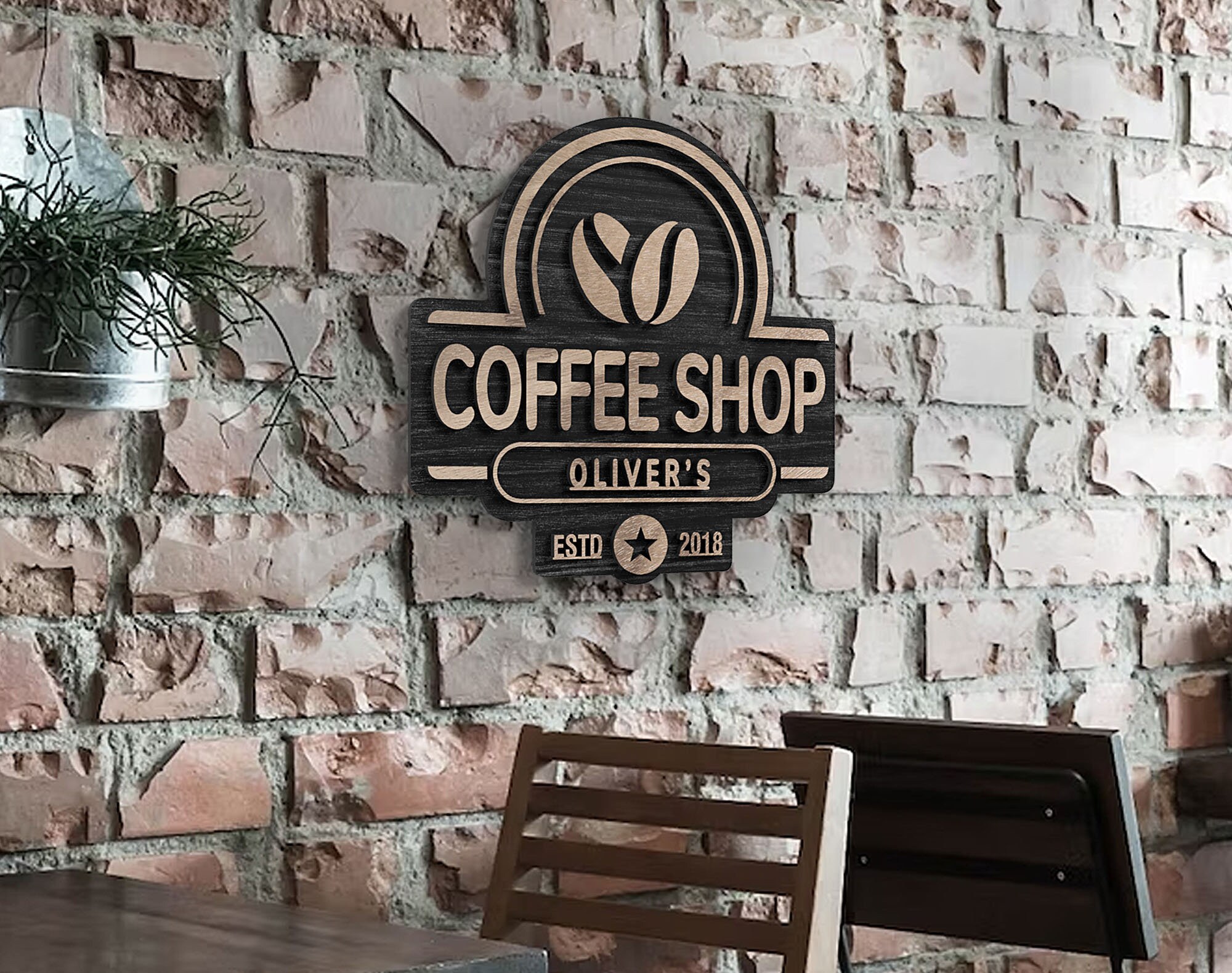 Personalized Coffee Bar Coffee Shop Sign Wooden Sign Custom - Etsy