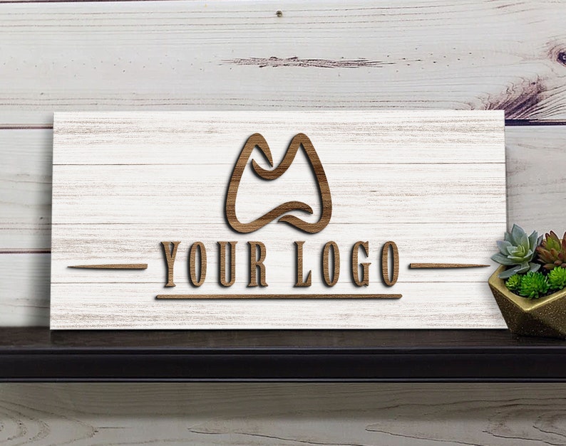 Personalized Wooden Logo Sign Wooden Sign Custom Wood - Etsy
