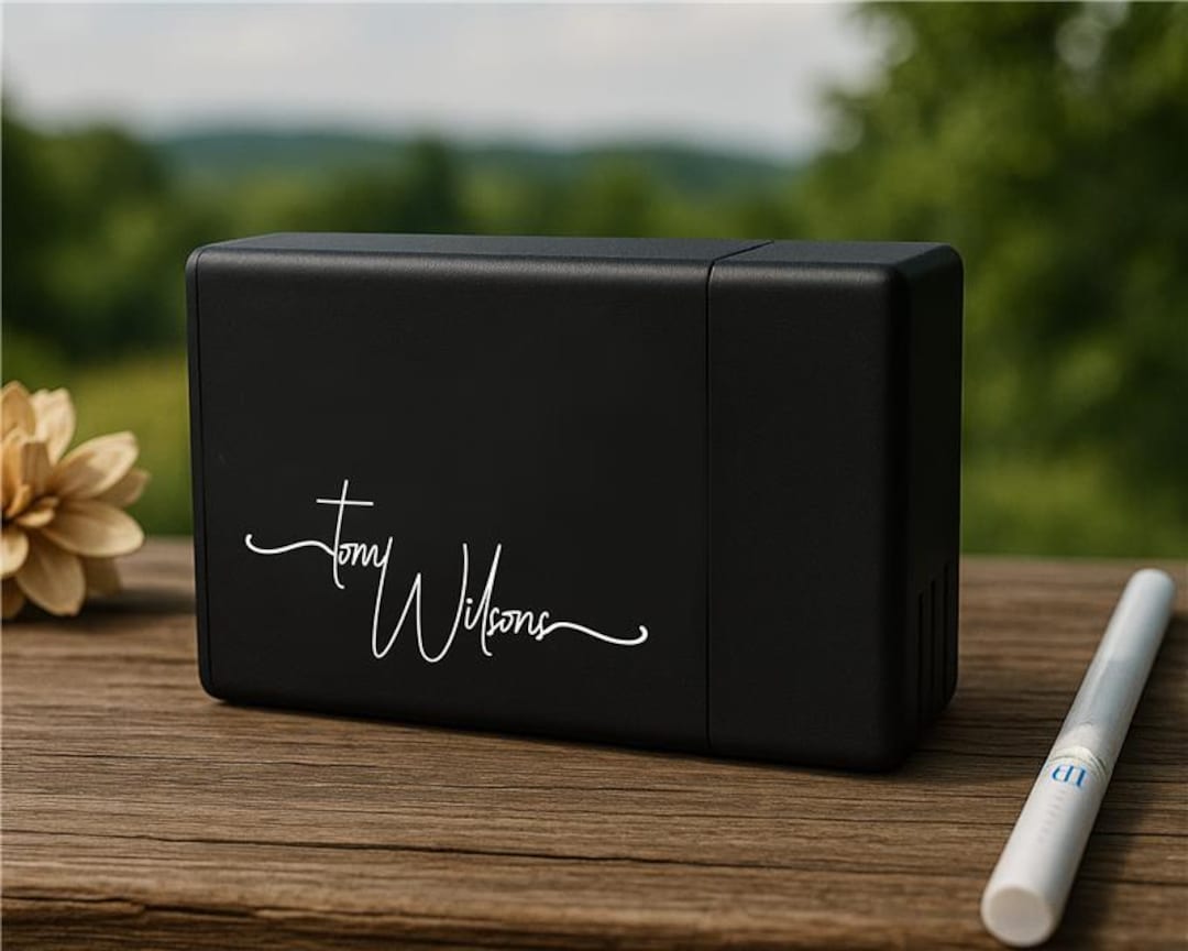 Personalized Laser Engraving Cigarette Holder, Cigarette Case Gift for ...