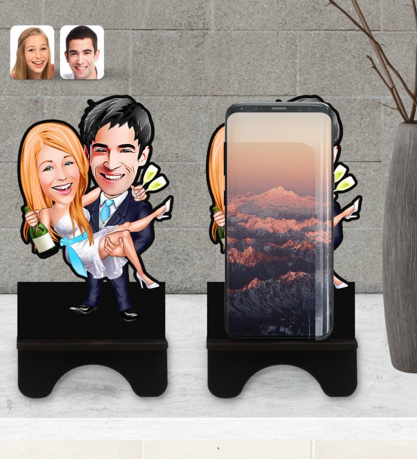 Personalized Wooden Cell Phone Holder Stand Accessory for Cell - Etsy