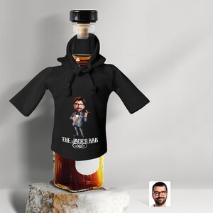 Personalized Cartooned Alcoholic Drink Bottle T-shirt, Home Bar Decor ...