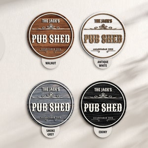 Personalized Bar Sign Round Wooden Sign Custom Wood Sign - Etsy