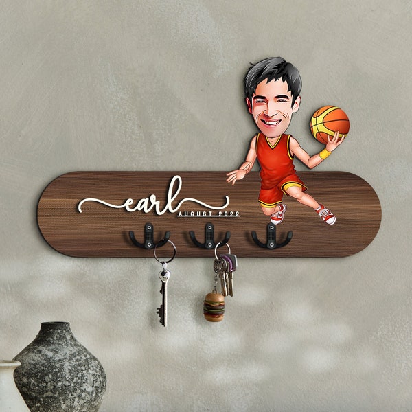 Wooden Basketball Holder - Etsy