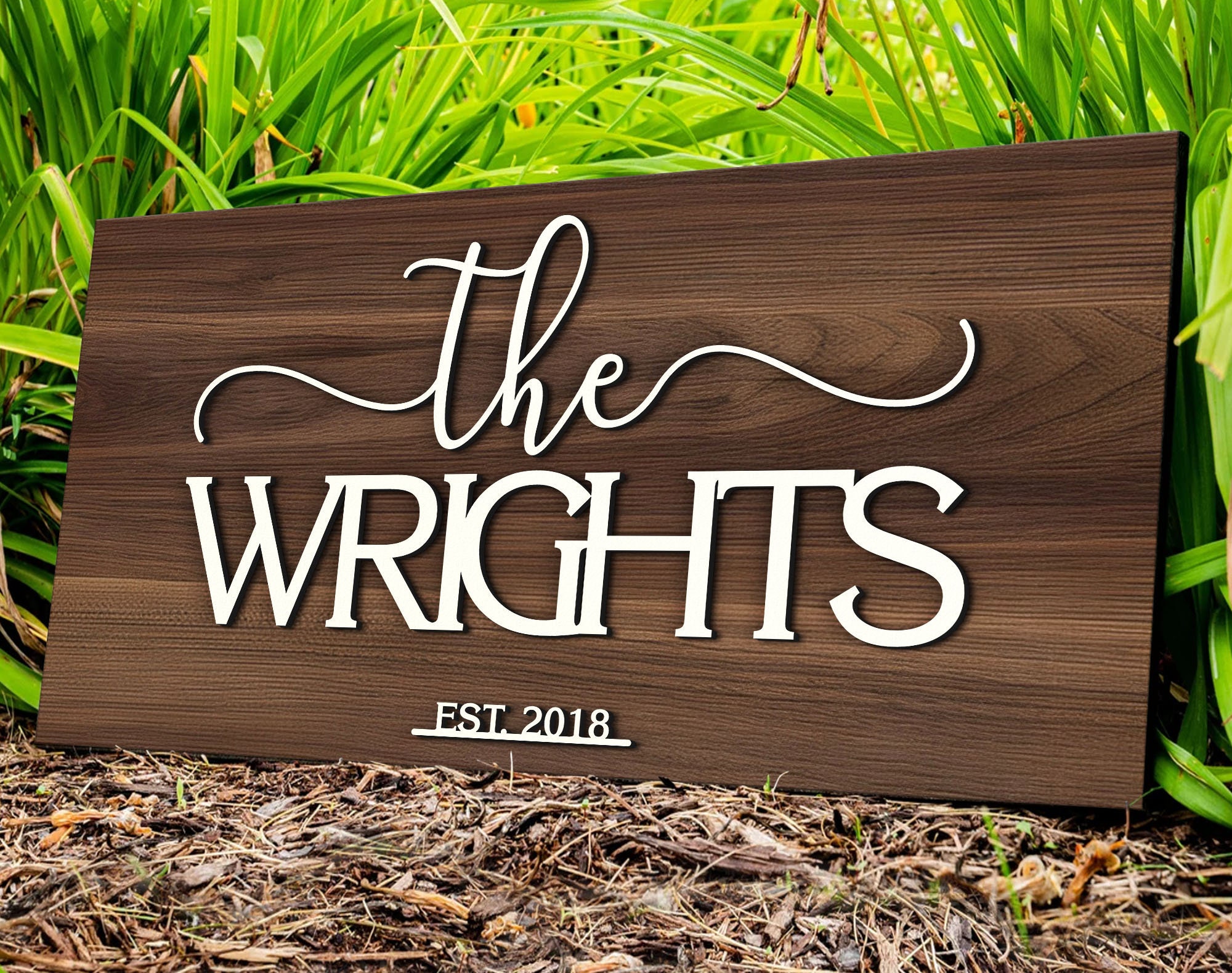 Custom Wood Sign, Personalized Family Name Sign, Wooden Last Name Sign ...