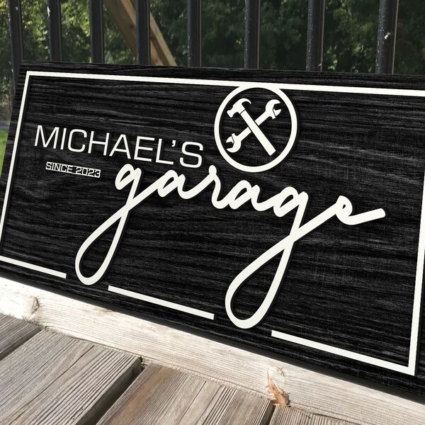 Wood Garage Sign - Etsy