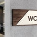 Restroom Door Sign, Men Women WC, Toilet Entrance, Restaurant Sign ...