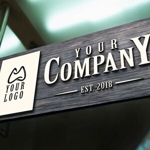 Personalized Wooden Logo Sign Wooden Sign Custom Wood - Etsy