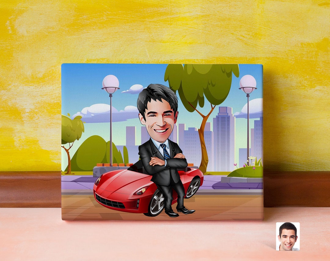 Personalized Boss Cartoon Drawing, Custom CEO Cartoon Drawing, Cartoon ...