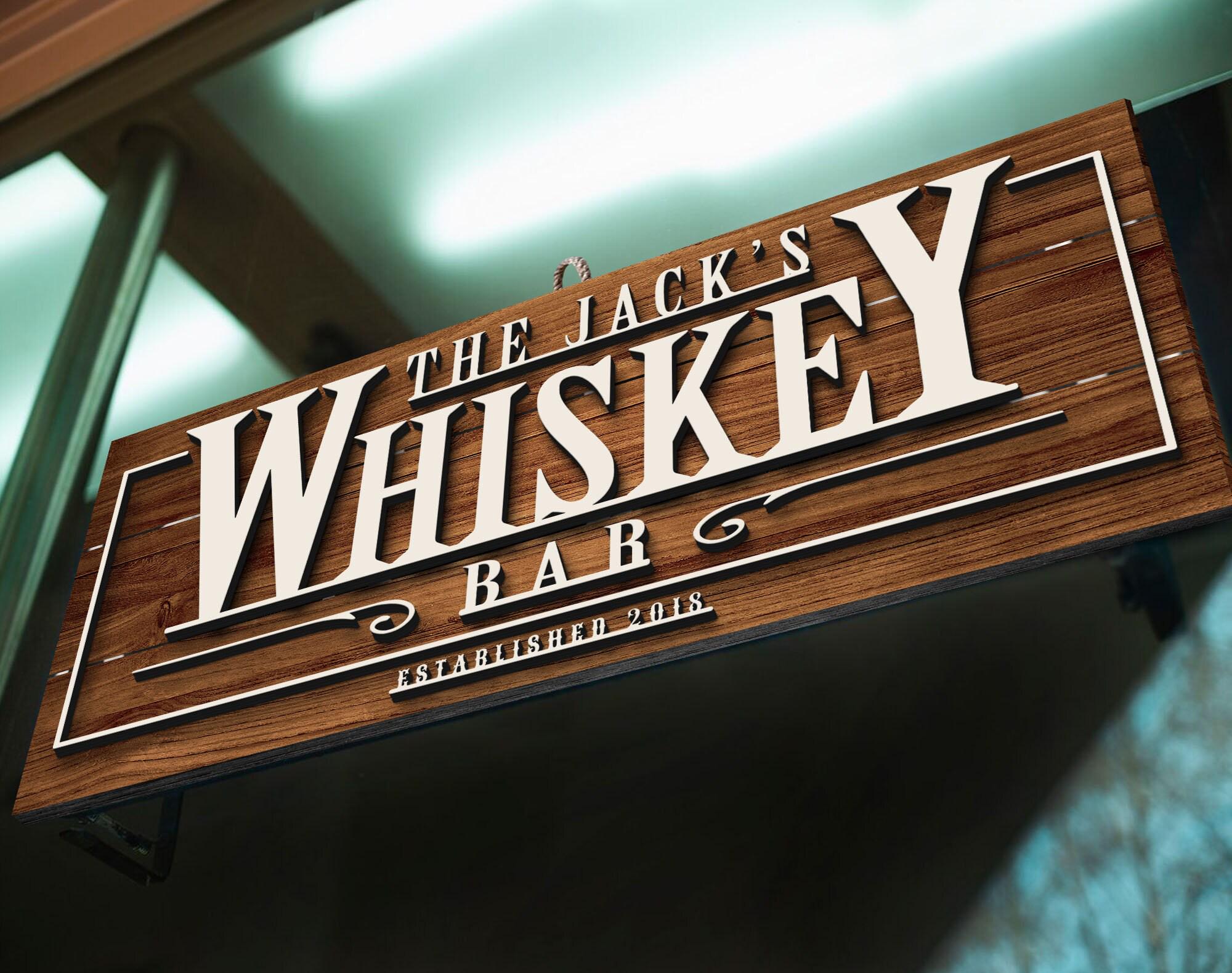 Personalized Bar Sign Wooden Sign Gift Custom Wood Sign Personalized ...