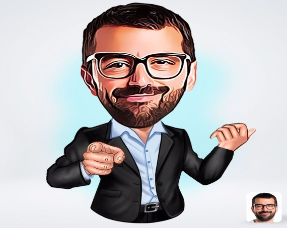 Personalized Uncle Drawing / Uncle Cartoon Drawing / Uncle - Etsy