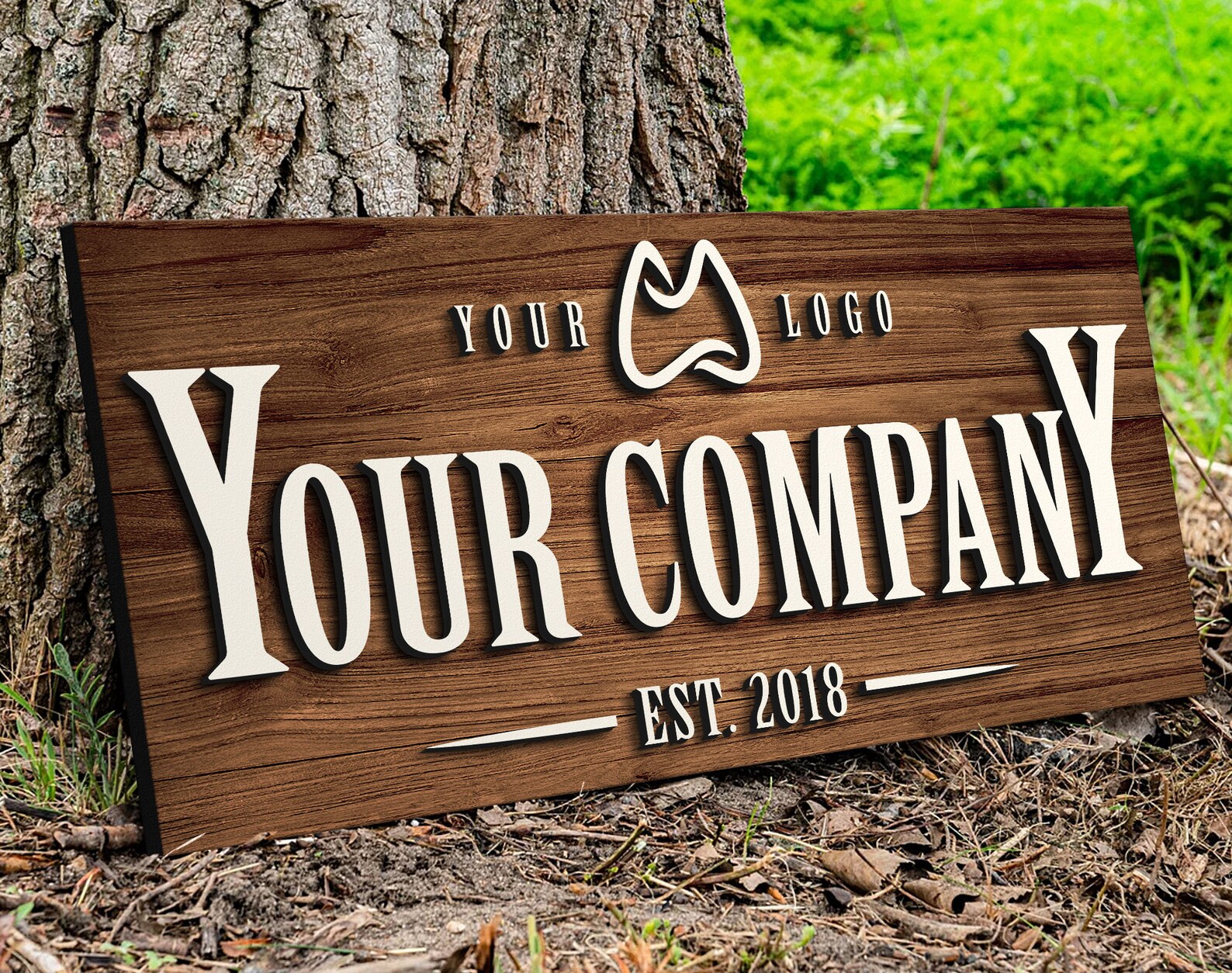 Personalized Wooden Logo Sign Wooden Sign Custom Wood - Etsy