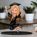 Personalized 3D Wooden Cartooned Graduate Figurine Trinket - Etsy