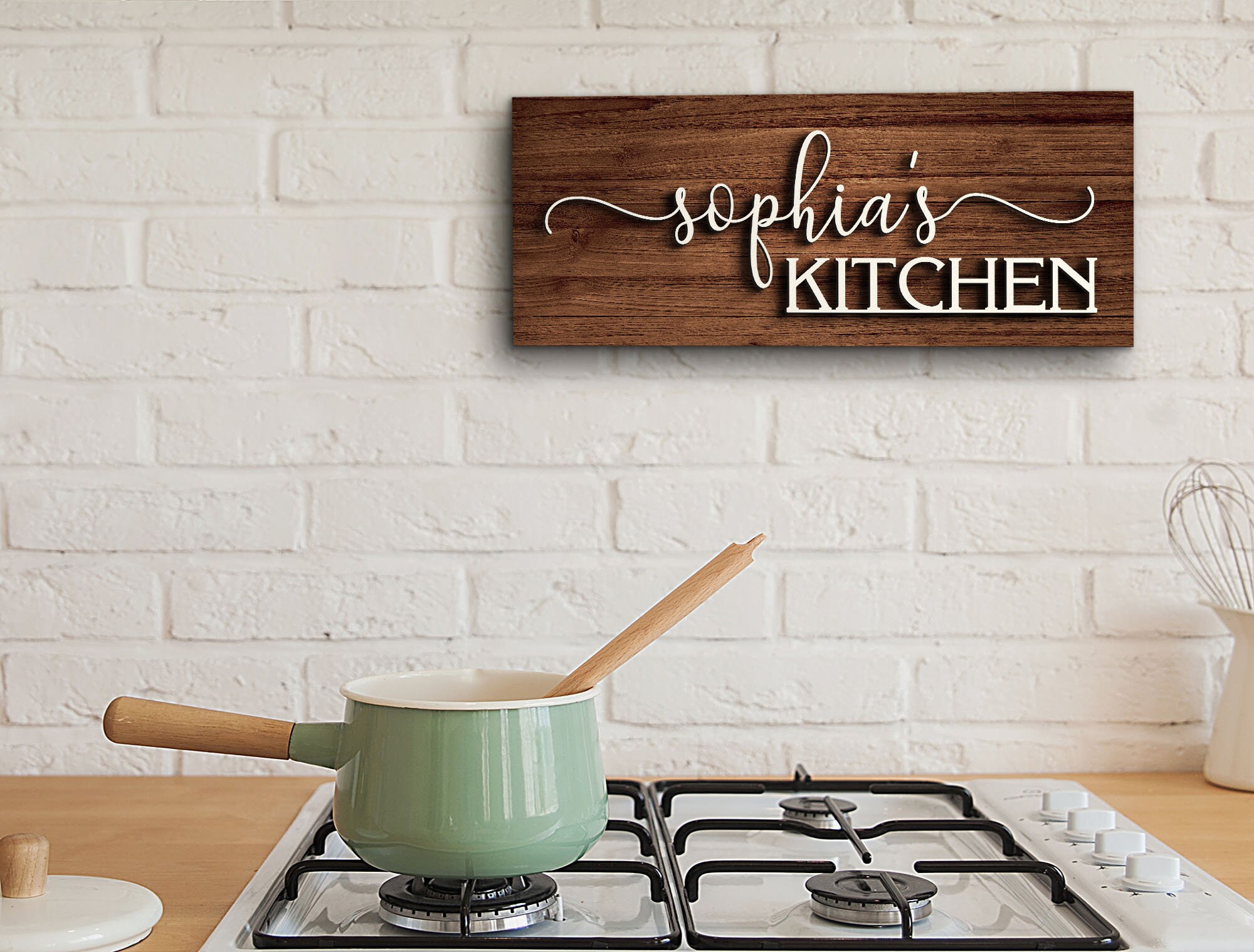 Personalized Kitchen Sign Wooden Sign Gift Custom Wood Sign - Etsy