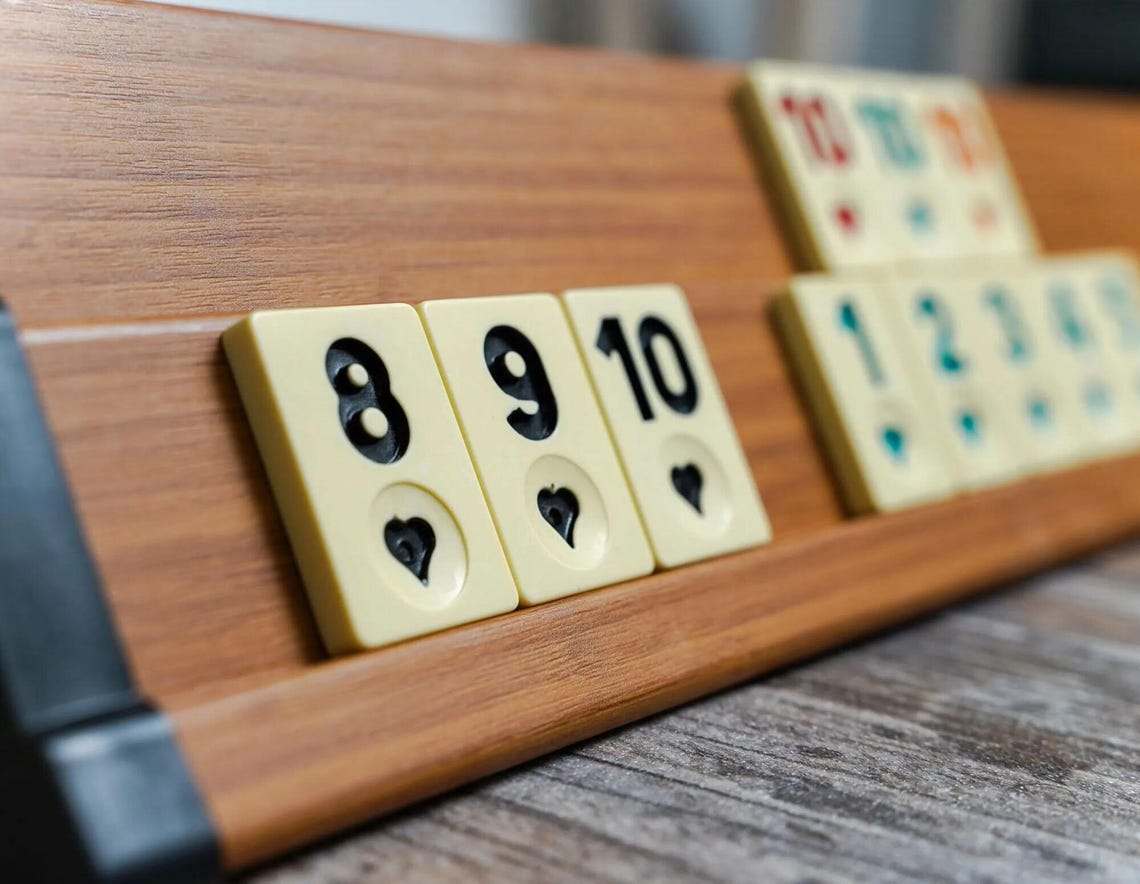 Personalized Embossed Gilded Mirror Okey Table Game, Family Game ...