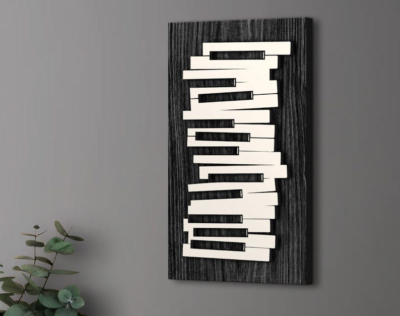 Wooden Music Sign, Custom Piano Wood Sign, Wooden Sign, Home Decor ...