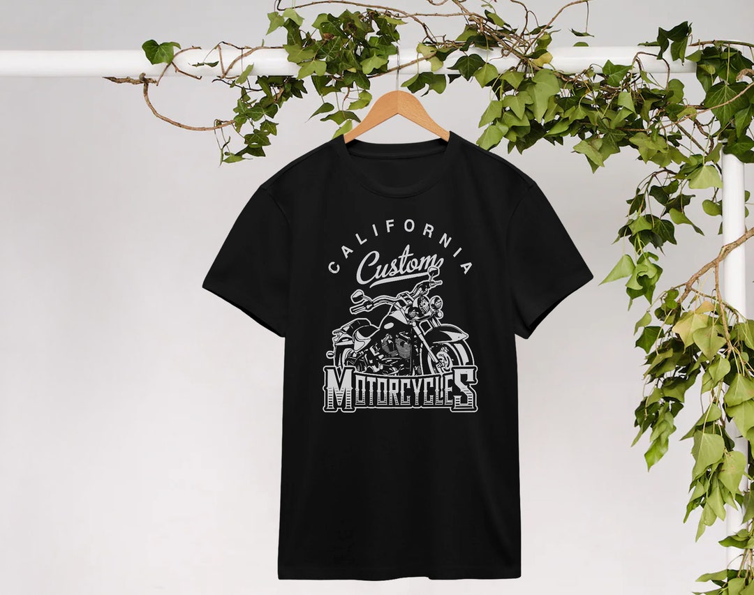 Custom Motorcycle Printed T-shirts, Motorcyclist T-shirt, Trendy T ...