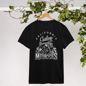 Custom Motorcycle Printed T-shirts, Motorcyclist T-shirt, Trendy T ...