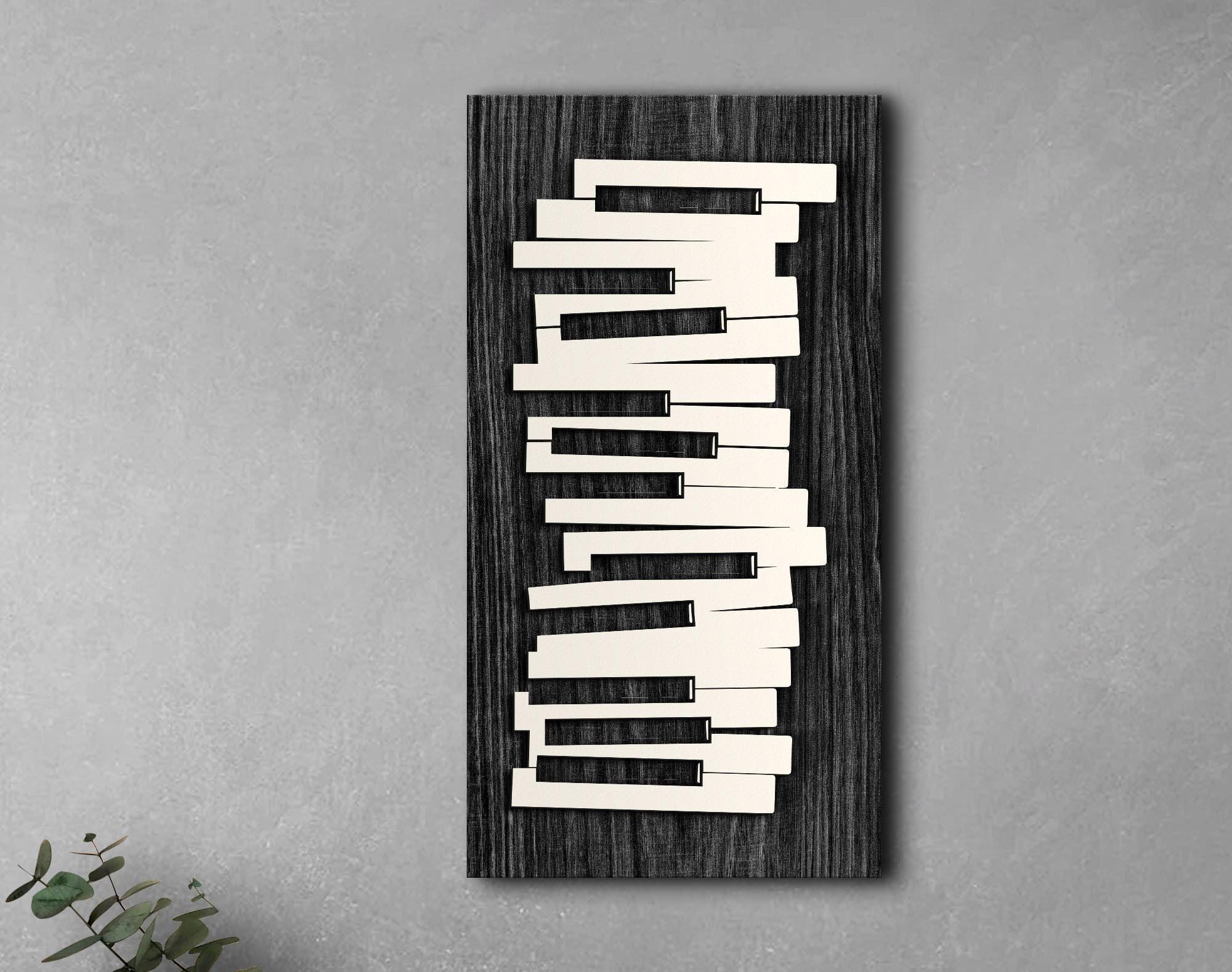 Wooden Music Sign, Custom Piano Wood Sign, Wooden Sign, Home Decor ...